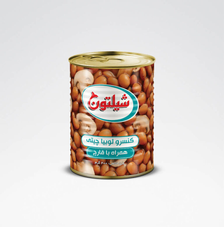 کنسرو لوبیا چیتی با قارچ 400 گرم Shilton